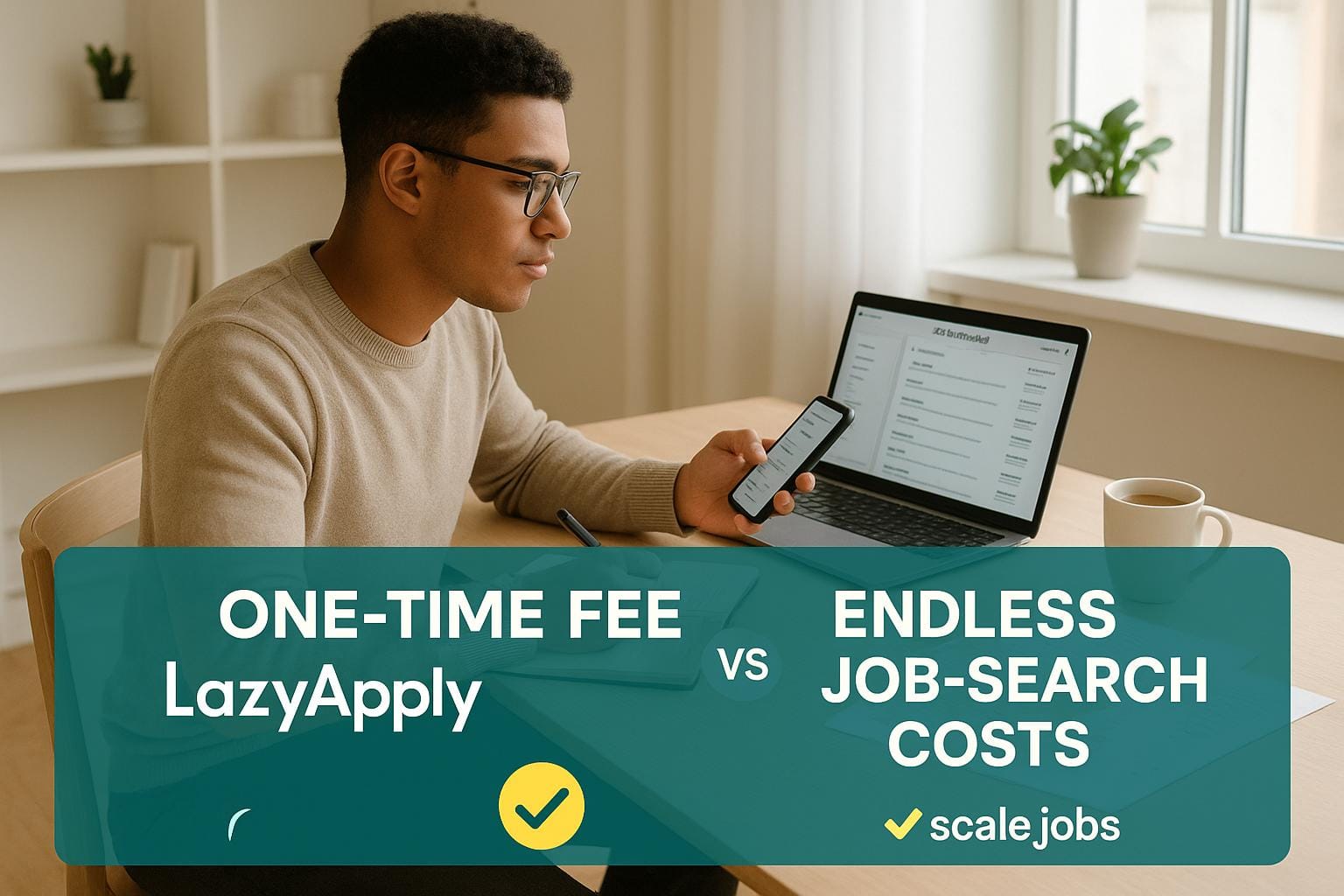 $0 Subscription: One-Time Fee vs Endless Job-Search Costs