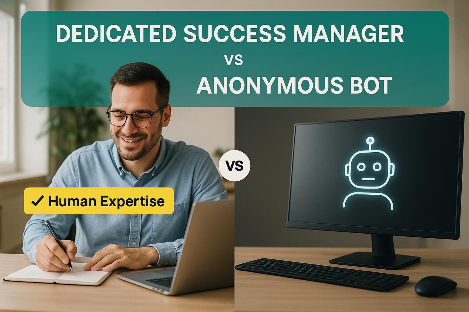 Dedicated Success Manager vs Anonymous Bot