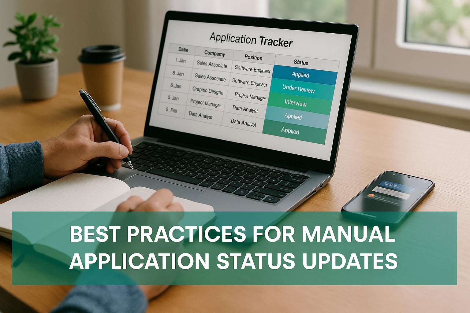 Best Practices for Manual Application Status Updates