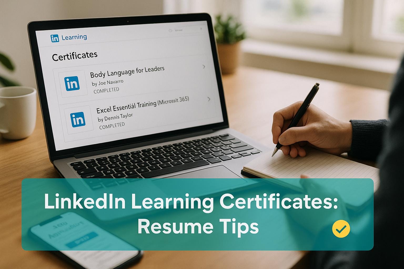 LinkedIn Learning Certificates: Resume Tips
